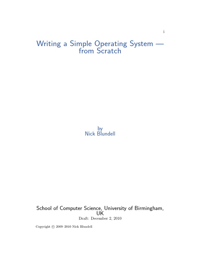 Os-Dev, Operating Systems | PDF | Booting | Bios