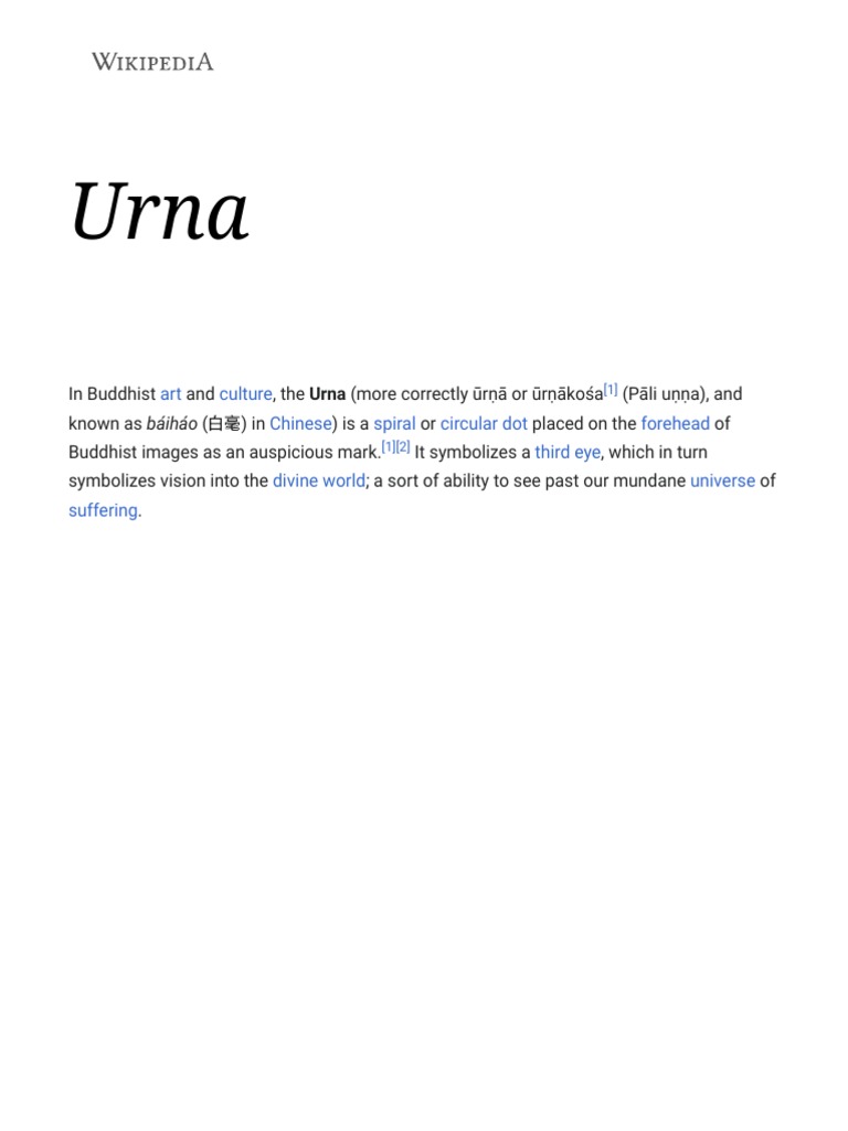 Urna - Wikipedia | PDF | Indian Philosophy | Eastern Philosophy