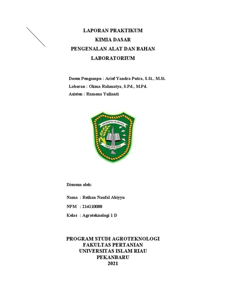 Cover Laporan Praktikum | PDF