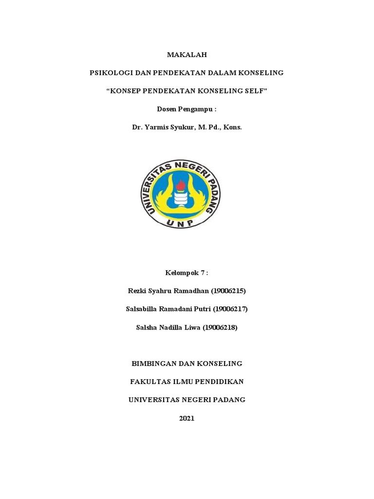 Makalah Kel 7 - Psi Pemdekatan Dalam Konseling | PDF Makalah Kel 7 - Psi Pemdekatan Dalam Konseling | PDF