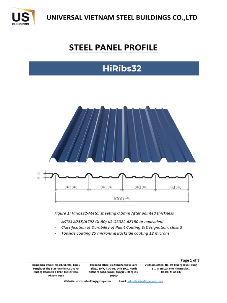 Steel Panel Profile-Usb | PDF | Metals
