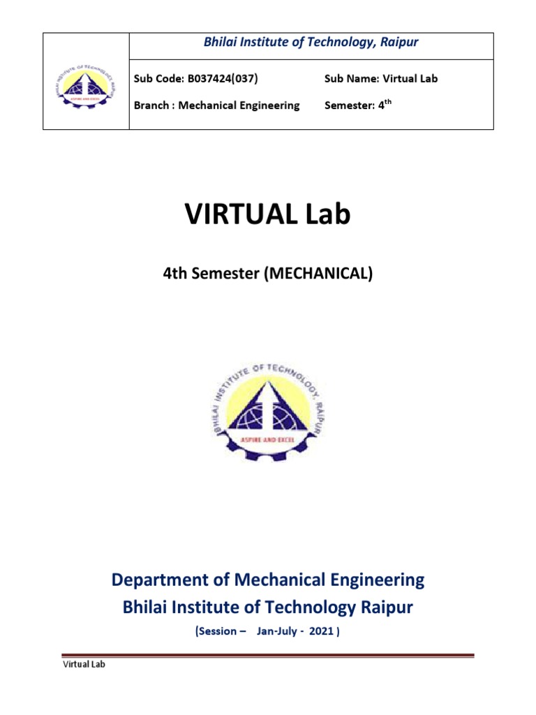 Virtual Lab: 4th Semester (MECHANICAL) | PDF | Minerals | Geology