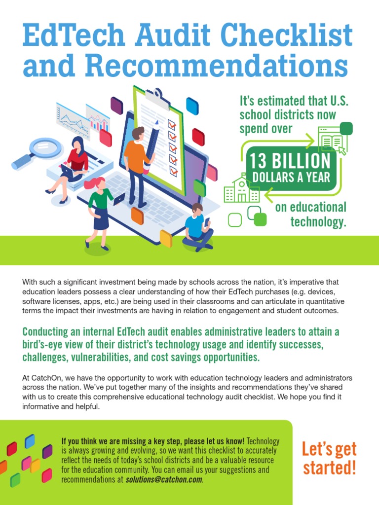 Catchon Edtech Audit Checklist | PDF | Educational Technology | Audit