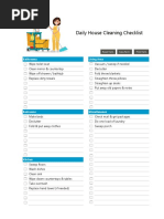 Daily Cleaning Checklist | PDF