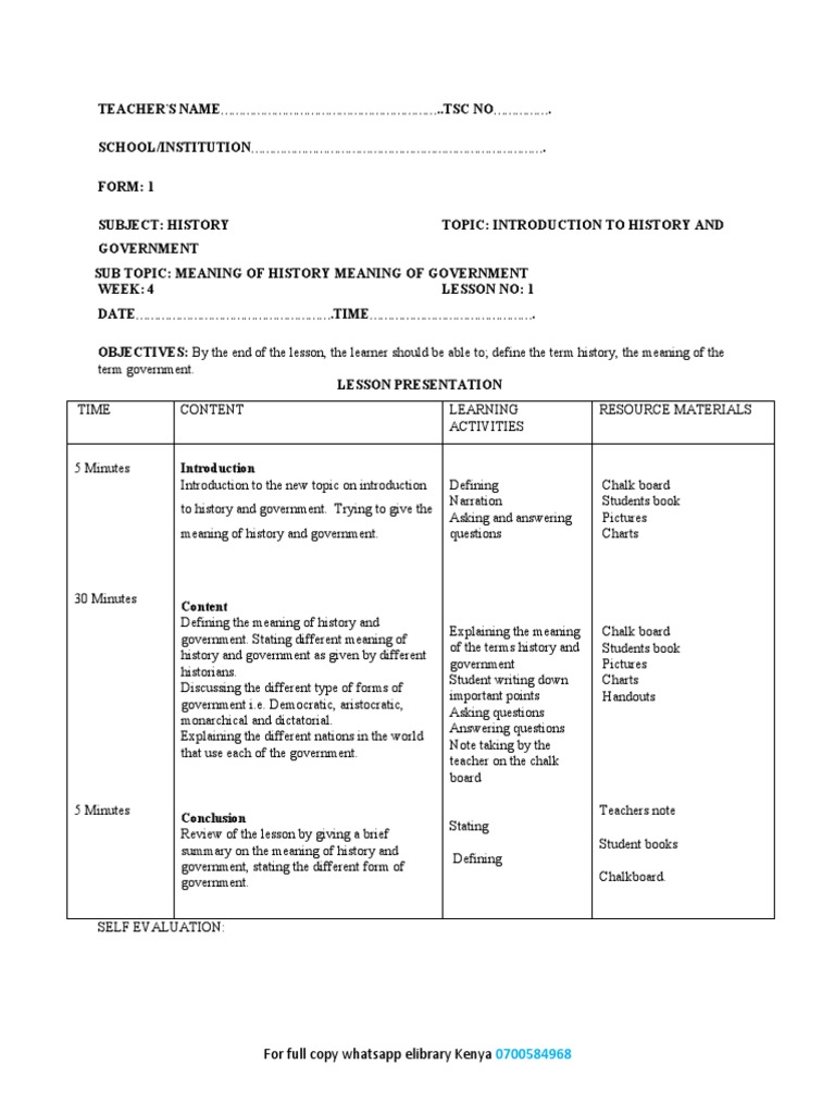 History Lesson Plans | Download Free PDF | Lesson Plan | Anthropology