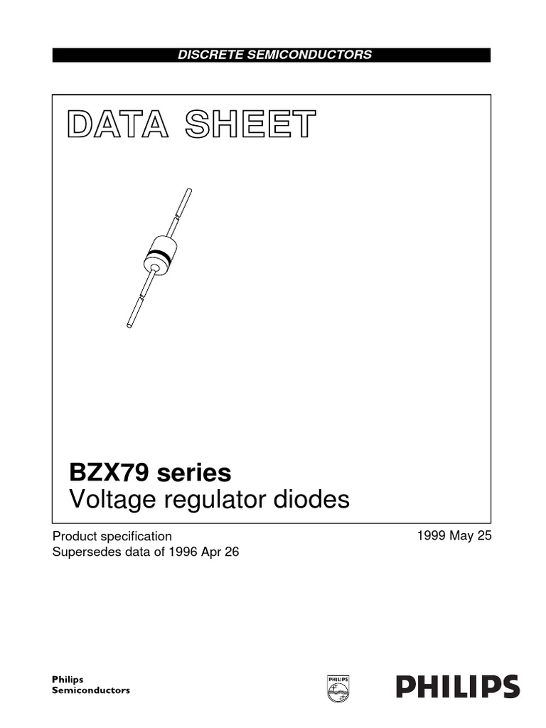 Data Sheet: BZX79 Series | Download Free PDF | Diode | Electrical ...