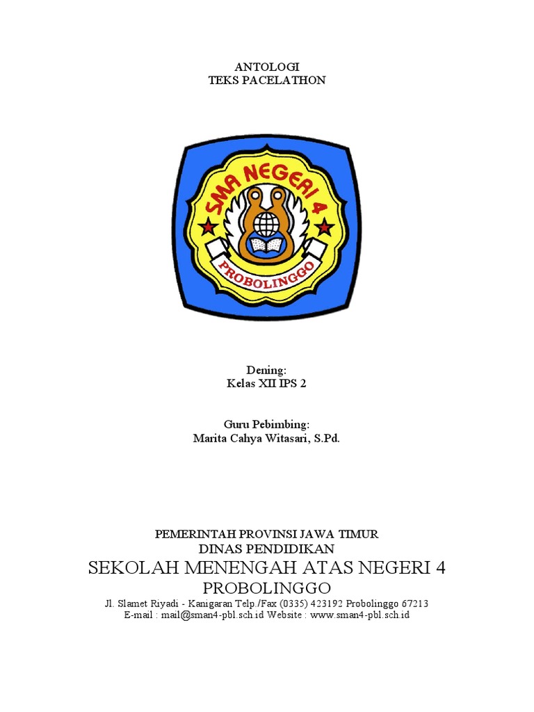 ANTOLOGI TEKS PACELATHON Lingga | PDF