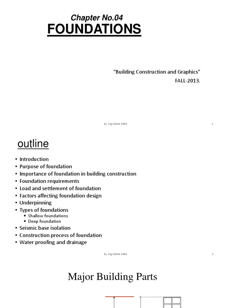Foundations | PDF | Foundation (Engineering) | Deep Foundation