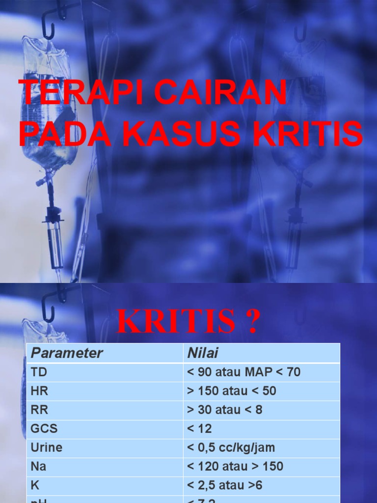 Workshop Terapi Cairan | PDF