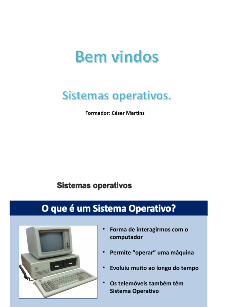 0752 Sistemas Operativos Multitarefa Cesar Martins | PDF | Janela ...