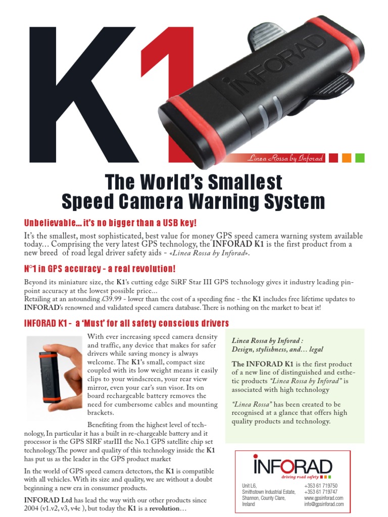 k1 Product Sheet | PDF | Global Positioning System | Camera