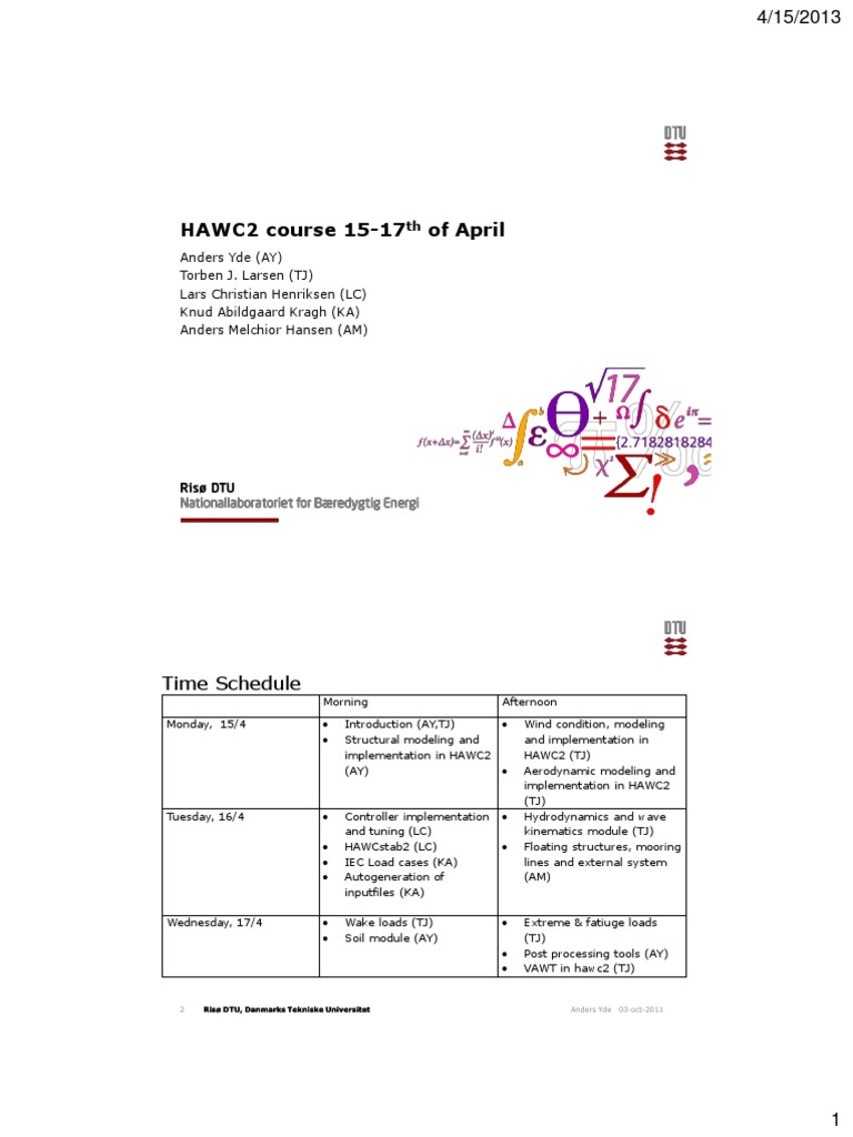 HAWC2 Introduction | PDF | Command Line Interface | Computing
