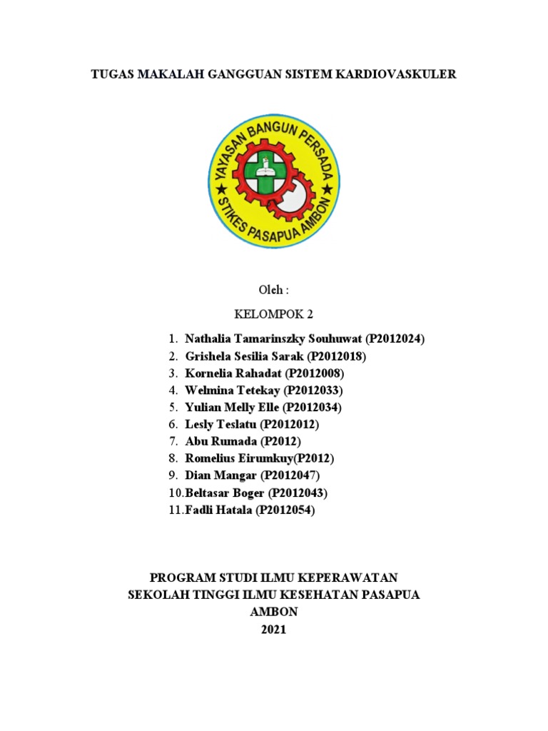 Tugas Makalah Gangguan Sistem Kardiovaskuler | PDF