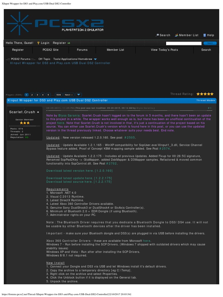 XInput Wrapper For DS3 and Playcom USB Dual DS2 Controller | PDF | Microsoft Windows | Internet ...