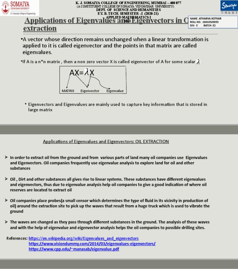 Application of Differential Equations | PDF | Eigenvalues And Eigenvectors | Matrix (Mathematics)
