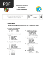 Soal BMR Semester 2 Kelas 6 | PDF