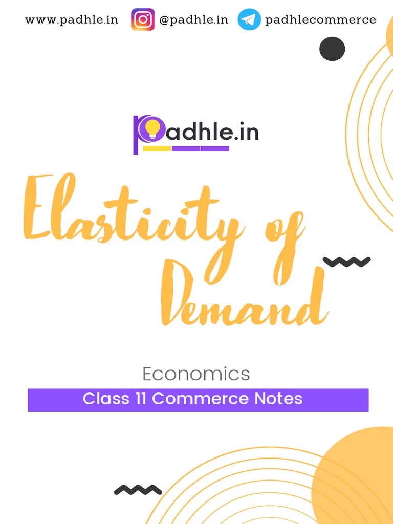 Padhle Notes - Elasticity of Demand | PDF