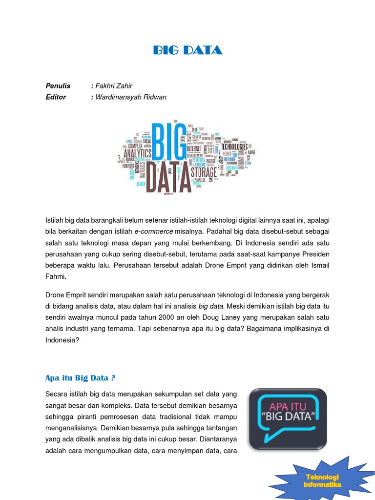 Modul - Big Data | PDF | Bisnis | Komputer