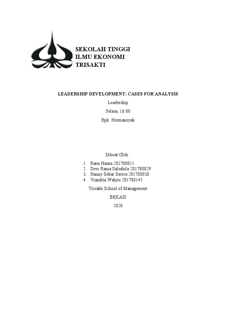 02 Case Analysis - Kelompok 9 - Leadership | PDF