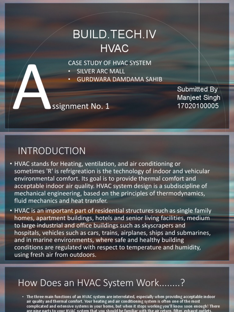 Case Study Hvac Assignment 1 | PDF | Building Technology | Thermodynamics