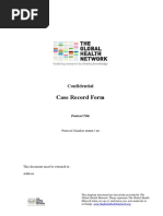 Clinical Trial Case Report Form Template | PDF | Blood Pressure ...