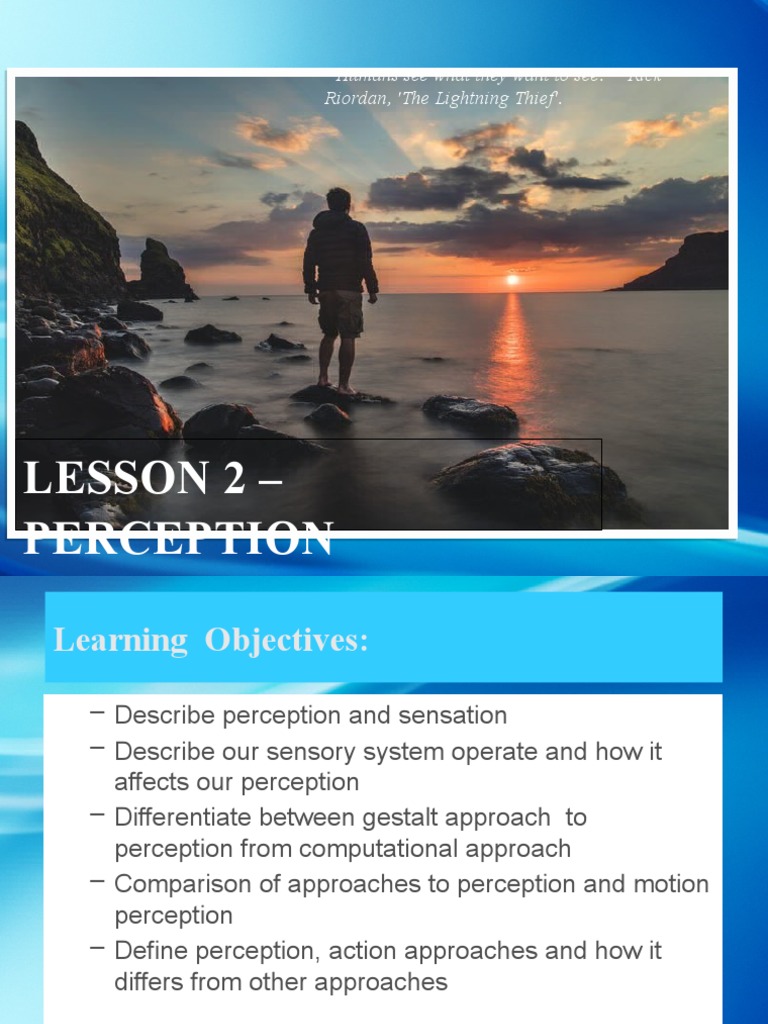 PERCEPTION - Report (Autosaved) | PDF | Perception | Senses