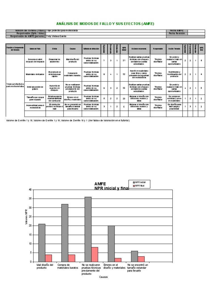 Matriz AMFE - Viviana | PDF