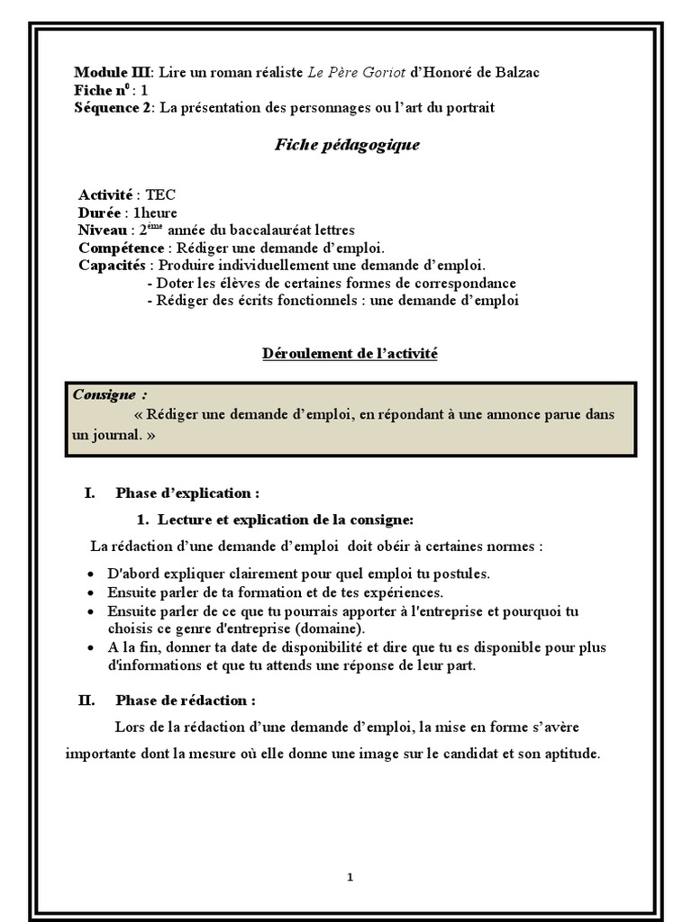 Fiche n5 TEC. | PDF