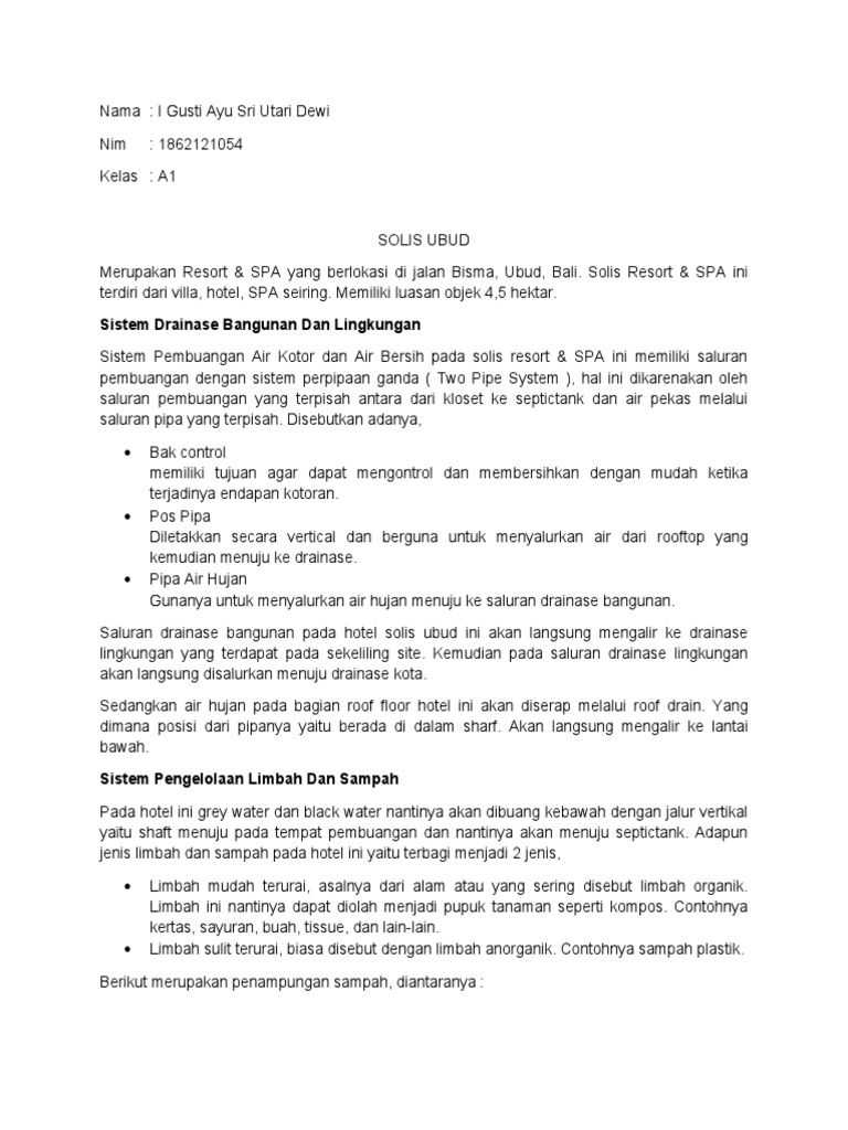 Solis Ubud | PDF | Griya & Taman