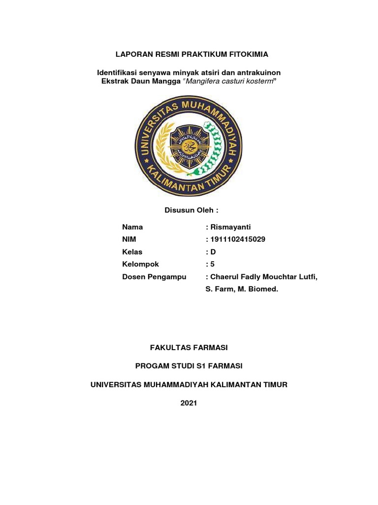 Lapres 3 Fitokimia Rismayanti 1911102415929 - Dikonversi | PDF | Sains & Matematika