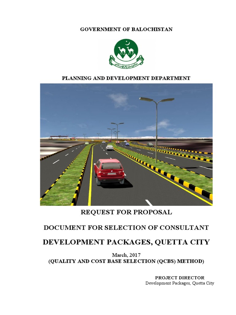 Development Packages, Quetta City: Request For Proposal Document For ...