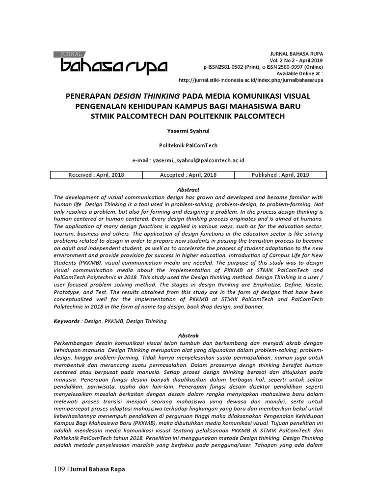 Seni Rupa Design Thinking | PDF | Design | Cognitive Science