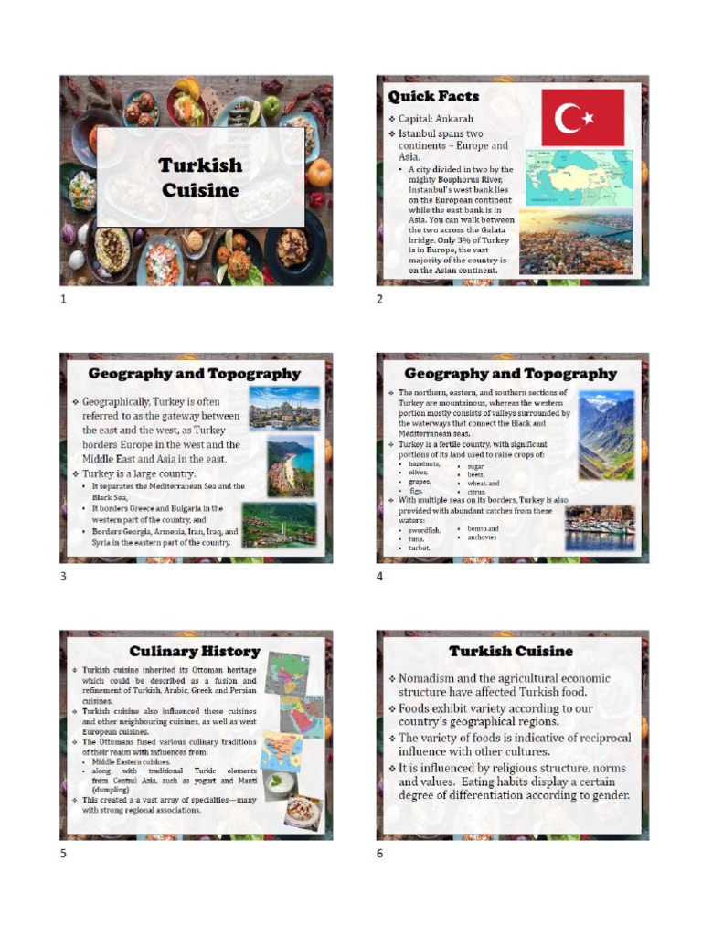 Prelim Lesson 3 - Turkish Cuisine | PDF