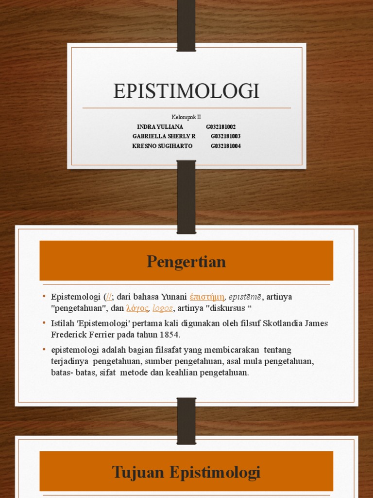 Epistimologi | PDF | Ilmu Sosial