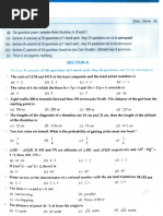 CSEC Maths - Paper 2 - June 2023 - Solutions | PDF | Matrix (Mathematics) | Circle