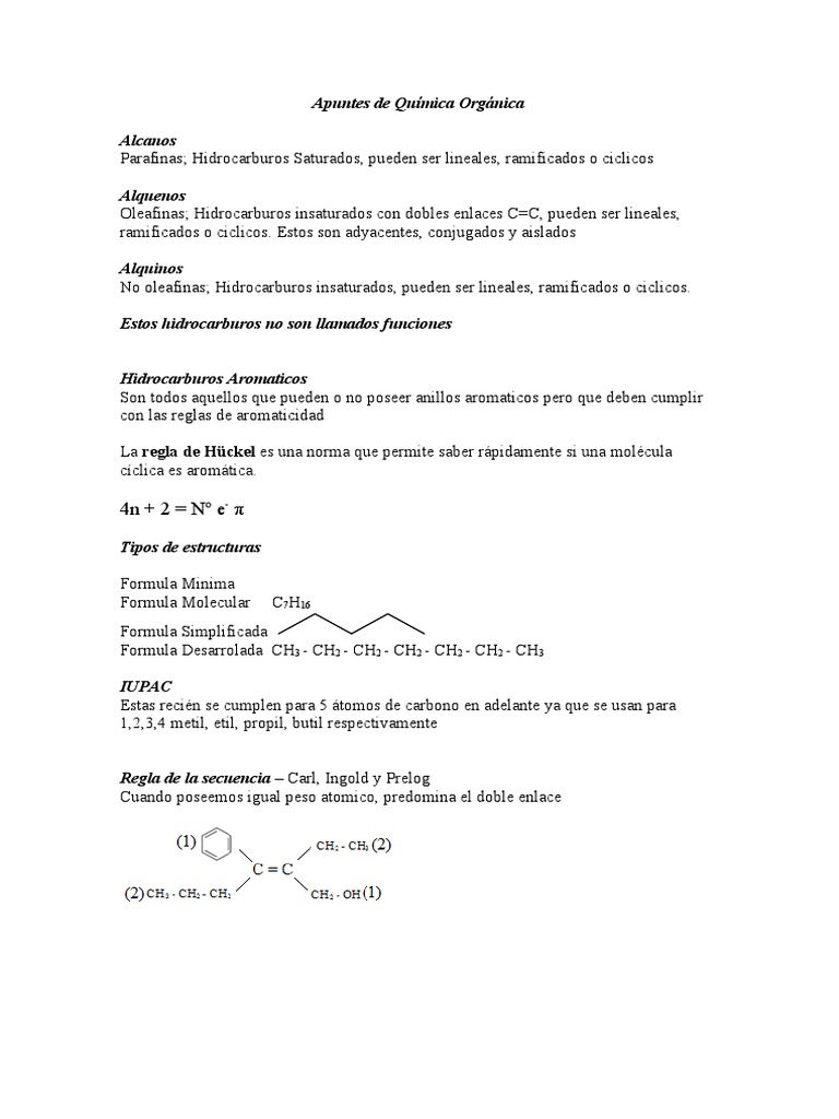 Apuntes De Quimica Organica Pdf Hidrocarburos Alcano