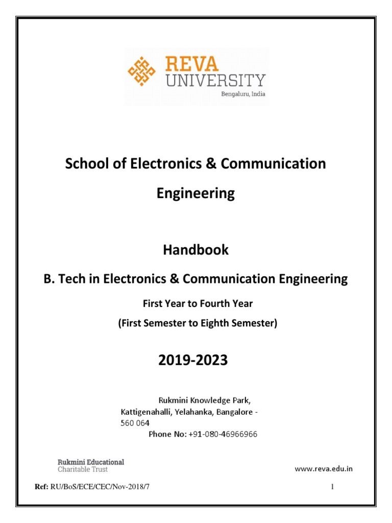 ECE Handbook 2019 Scheme | PDF | Engineering | Electronic Engineering