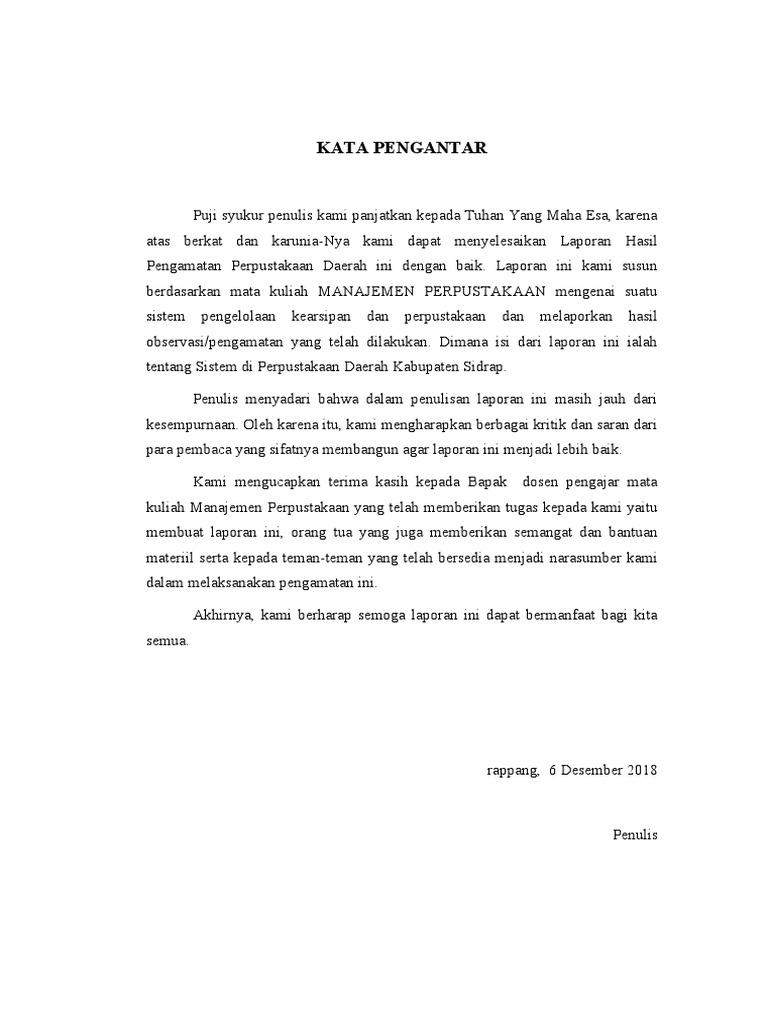 Laporan Kunjungan Perpustakaan | PDF