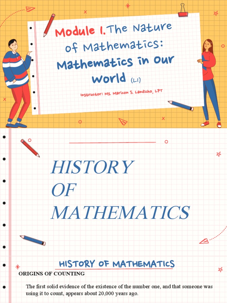 M1. L1. History and Math in Our World | PDF | Pattern | Mathematics