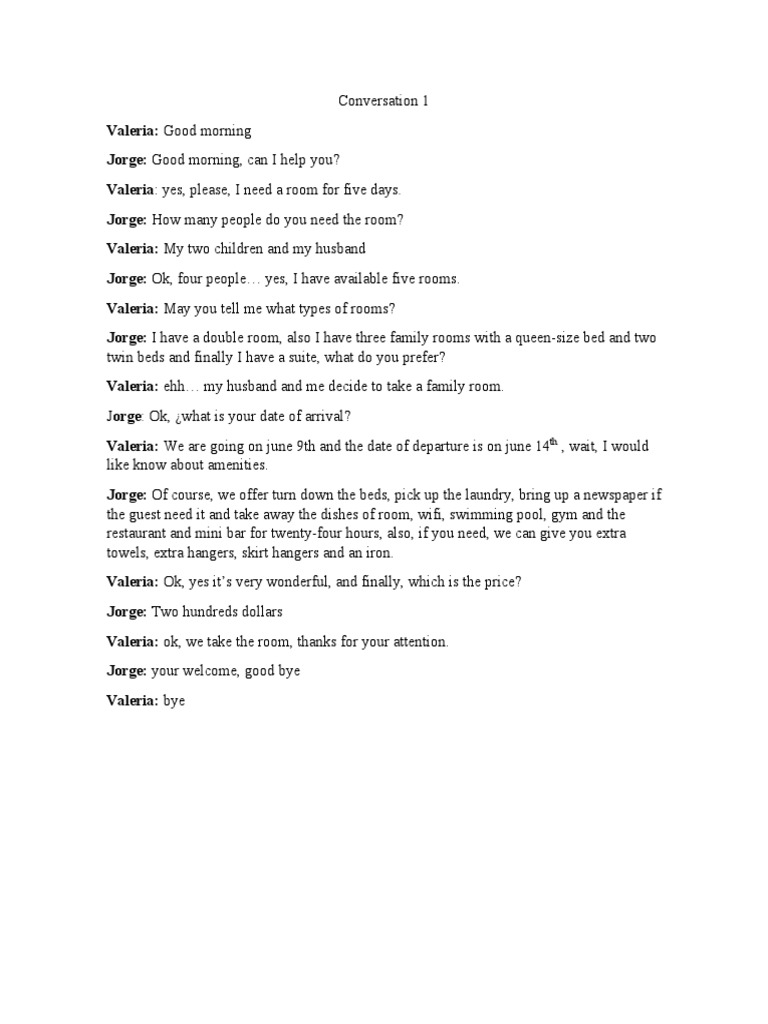 Conversation 1 | PDF