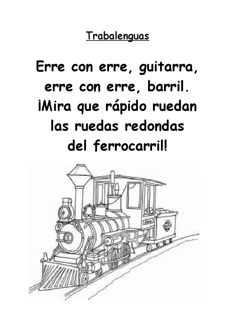 Trabalenguas RR - Clase 6 | PDF