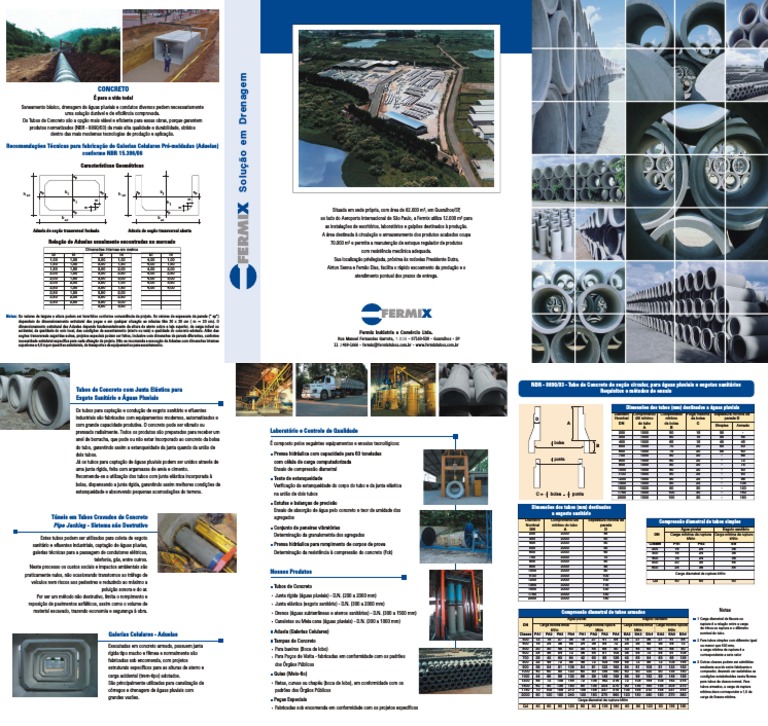 Fermix - Catalogo - Manilhas | PDF | Águas residuais | Engenharia Civil