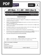 Fiitjee Phase Test Paper | PDF | Ion | Circle