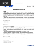 Ardrox 185L & 185: Alkaline Rust and Scale Remover | PDF | Water | Titanium