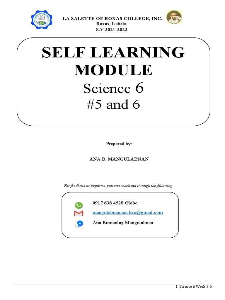 Self Learning: Science #5 and 6 | PDF | Distillation | Filtration