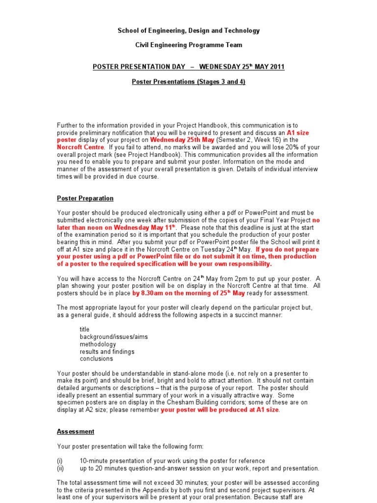 School of Engineering, Design and Technology Civil Engineering ...