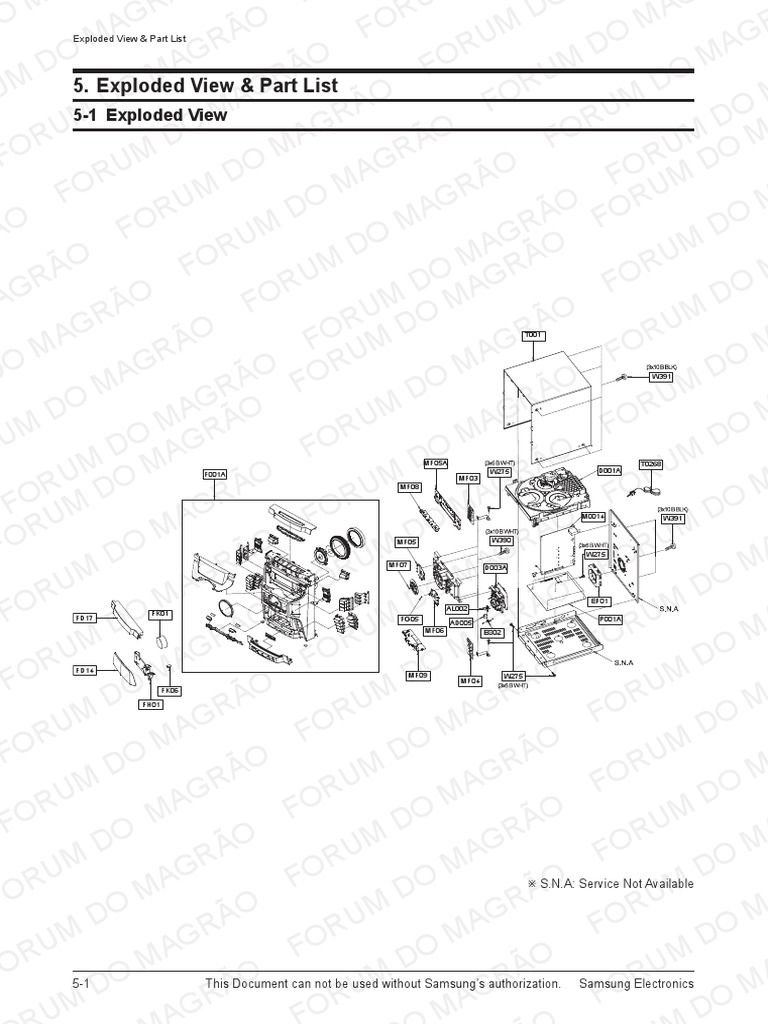 Exploded View & Part List | PDF | Electronics | Electrical Engineering