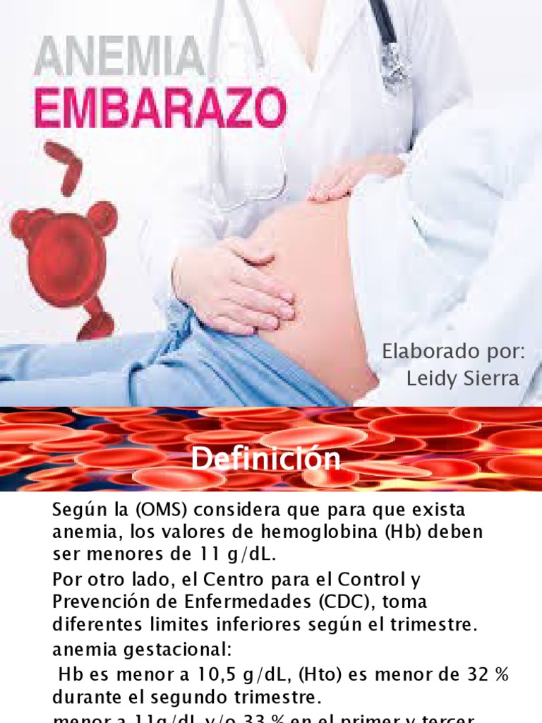Anemia Gestacional: Diagnóstico y Tratamiento | PDF | Anemia | El embarazo
