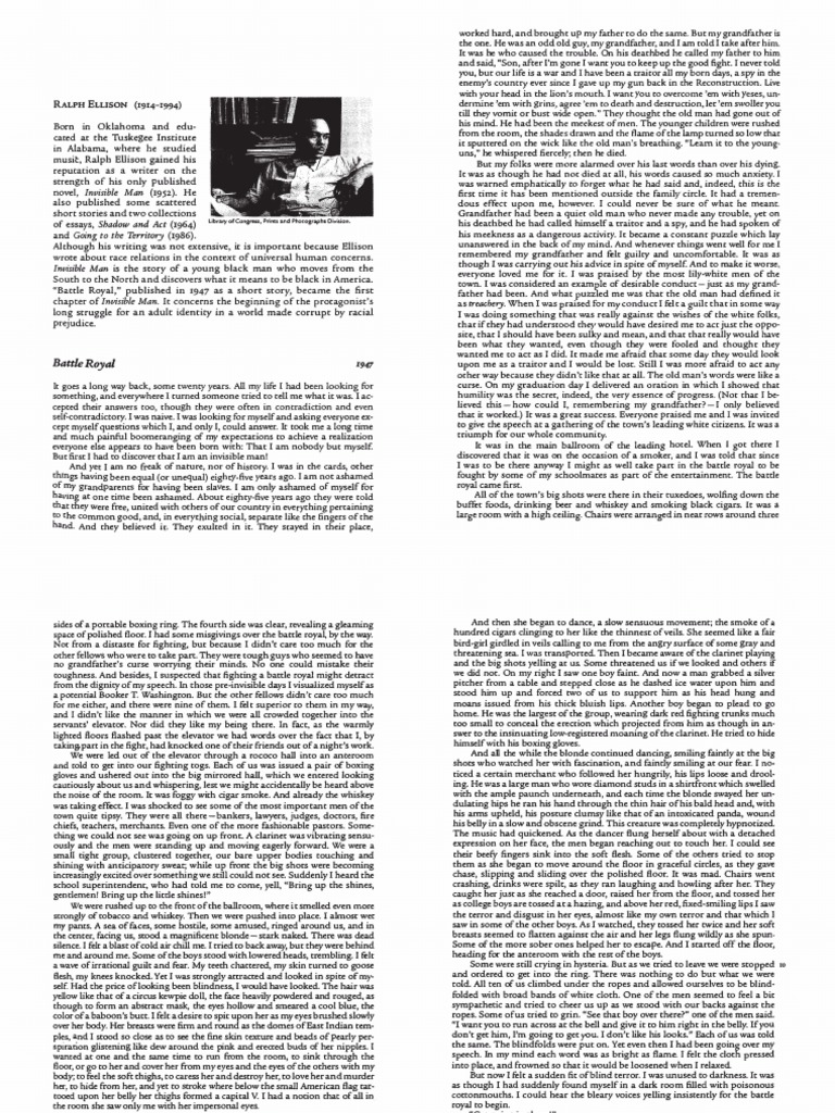 ELLISON Ralph Battle-Royal | PDF