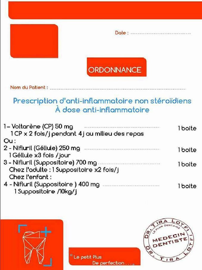 Ordonnances Types Dentaire | PDF
